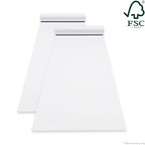 Melissa & Doug Deluxe Easel Paper Roll Replacement (17 inches x 75 feet) - 3-Pack - FSC Certified