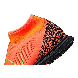 New Balance Boy's Tekela V4 Magique Tf Soccer Shoe, Neon Dragonfly/Black/Coloro Green, 5.5 Big Kid