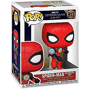Pop! Marvel: Spider-Man: No Way Home - Spider-Man in Integrated Suit (Bundled with Compatible Pop Box Protector Case)