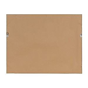 DesignOvation Beatrice Framed Magnetic Dry Erase Monthly Calendar, 23x29, Rustic Brown