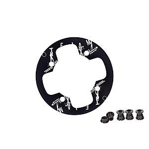 UPANBIKE Mountain Bike Chainring Guard BCD 104mm Aluminum Alloy Chainring Protector Cover for 32~34T Bicycle Chainring Sprockets