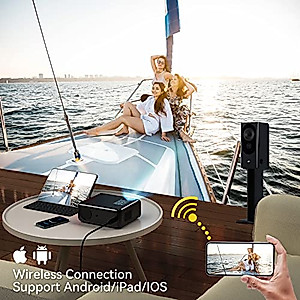 WiFi Bluetooth Projector, Rayfoto 9500L HD Native 1080P Projector, 4K Support Outdoor Movie Projector, Home Projector Compatible with TV Stick, PC, DVD, Laptop / Extra Bag Included, RD-881