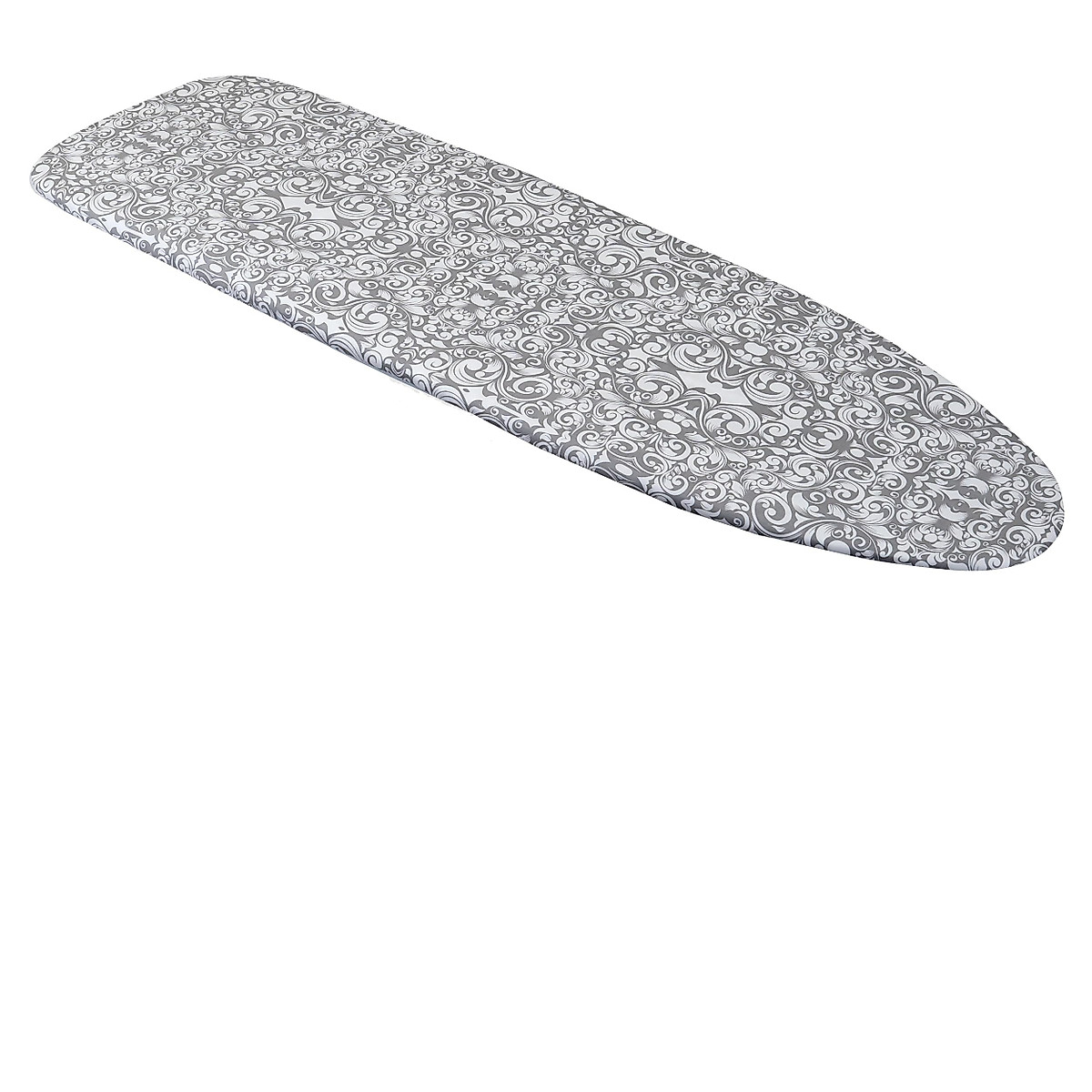Westex Floral Damask Heavy Duty Ironing Board Cover and Pad, Thick 3-Layer Stain Resistant Padding, Elasticized Skirt, Click-to-Close Fastener, 15 x 54 Inch (Board NOT Included, Cover ONLY)