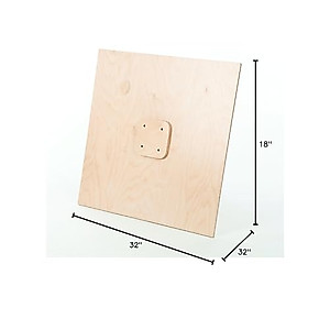 Fun Builder Table-Compatible with DUPLO® Brand Blocks w/Storage Nets-100% American Made-Solid Maple Wood Frames-Patent Pending Table Assembly-NO Tools and NO Hardware-Ready in 10 Minutes!-32" x 32"