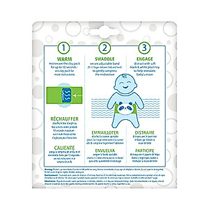 Dr. Brown’s Infant Gripebelt for Colic Relief, Heated Tummy Wrap, Baby Swaddling Belt for Gas Relief, Natural Relief for Upset Stomach in Babies and Toddlers, Panda, 0-3m