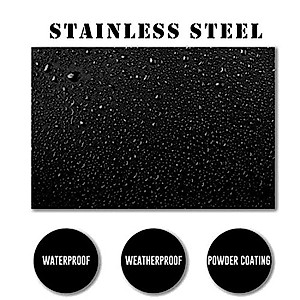 Personalized Deer Antler Address Metal Wall Art Sign Home Outdoor Custom Metal Address Sign 8x8 inches Black Power Coated Mailbox Sign Housewarming Gifts