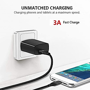 USB Type C Charger Cable 6FT+10FT,3A Fast Charge Charging Cord for Moto G Power 2022 2021 2020/G Stylus 5G,G Fast,G Play,G7 Play,Motorola One 5G Ace/Fusion+/Edge Plus,Z4 Z3,G100,LG K92 K51 Q70 Velvet