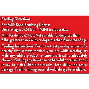 Milk-Bone Fresh Breath Brushing Chews, 48 Mini Daily Dental Dog Treats