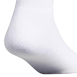 adidas Originals Trefoil Quarter Socks (6-Pair), White/Black, Large