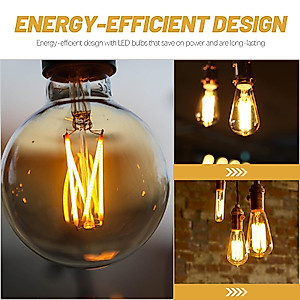 jojofuny 4pcs Led Filament 300mm Bulb Light Filament Accessories Bulb Accessory Bulb Flexible Filament Bulb Light Accessories Retro Bulb Led Filament Repair