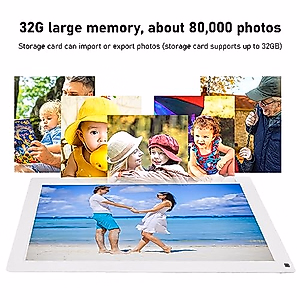 WiFi Digital Photo Frame, Autorotate Digital Photo Frame with Desktop Stand (US Plug)