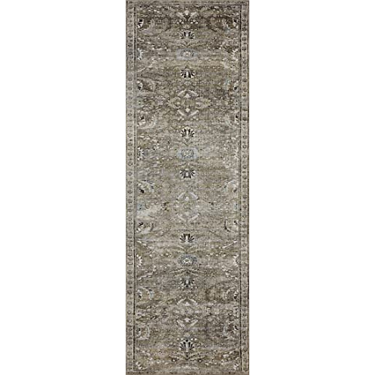 Loloi II Layla Collection LAY-13 Antique/Moss, Traditional 2'-6" x 7'-6" Runner