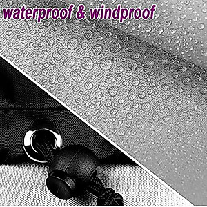 Zhgzhzwlf Telescope Cover, Silver, 59*34in, Waterproof, Oxford Cloth, Drawstring & Zipper Closure, Sunproof, Dustproof, Windproof, Adjustable, Astronomical Telescope Cover