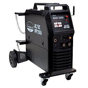 Eastwood Elite 200 Amp Multi-Process AC/DC MP200i Welder | TIG Welder High Frequency Start and Foot Pedal | Welding Machine with MIG Stick Welder | 120V OR 240V Dual Voltage | Tig Welder AC/DC | Black
