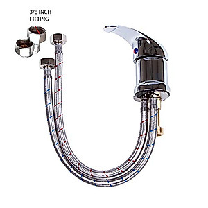 Faucet, Spray Hose and Vacuum Breaker Kit for New or Replacement Repair Shampoo Bowl Parts and Fixtures- TLC-1161-1164SH