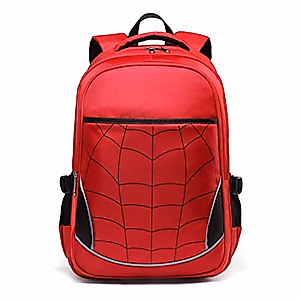 BLUEFAIRY Kids Backpack for Boys Elementary School Bags Durable Kindergarten Bookbags (Red) One_Size