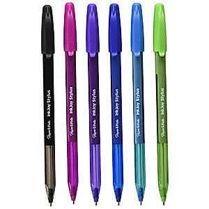 Paper Mate InkJoy 2 in 1 Stylus Ballpoint Pens, Medium Point, Assorted, Box of 24