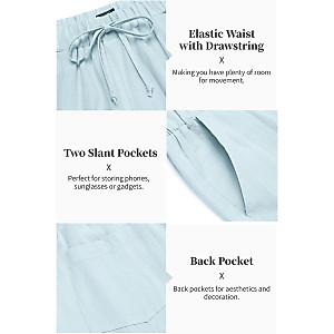 COOFANDY Men's 2 Pieces Cotton Linen Set Long Sleeve Henley Shirts Casual Beach Pants With Pockets Summer Yoga Outfits