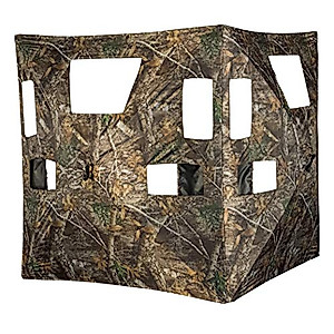 Rhino Blinds CRR-107 Cut N Run Lightweight 2 Panel Mobile Hunting Blind, Realtree Edge
