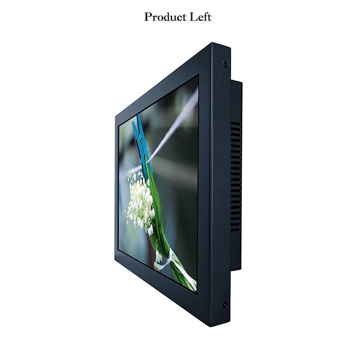 iChawk 12.1'' inch PC Monitor 1024x768 4:3 AV RCA BNC HDMI-in VGA Built-in Speaker Remote Control Monitor LCD Screen for PC Display with USB Interface Small Video Player Pluggable U-Disk W121MN-592
