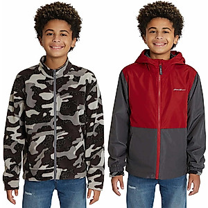 Eddie Bauer Kids Lightweight Lone Peak 3 in 1 Hooded Jacket (as1, alpha, s, regular, Chilli Pepper)