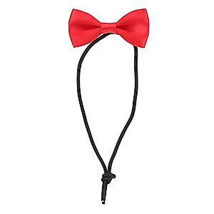 Reptile Hat and Bow Tie,Cute Adjustable Lizard Harness and Leash Soft Leather Bearded Dragon Valentine's Day Clothes Set for Amphibians and Other Small Pet