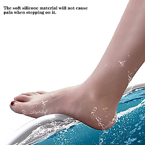 59 Inch Self-adhesive Bathroom Water Dam,Shower Door Threshold,Collapsiable Silicone Water Stopper,Kitchen Sink Splash Guard for Bathtub,Restroom