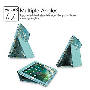 Fintie Folio Case for iPad Pro 12.9 (2nd Gen) 2017 / iPad Pro 12.9 (1st Gen) 2015 - [Corner Protection] Premium PU Leather Smart Stand Protective Cover with Auto Sleep/Wake (Blossom)