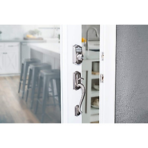 Schlage FE365CAM619GEO Schlage FE365-CAM-GEO Camelot Electronic Handleset with Georgian Knob