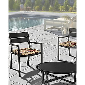 Summer Beach Outdoor Cushion Covers Waterproof Sofa Seat Cover, Retro Nautical Coastal Couch Shell Washable Patio Furniture Protector Couch Cushion Replacement for Chair 20"x18"x4", 2 Pack