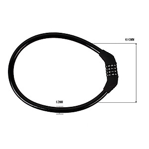 1Pc Bike Lock Bicycle Lock Chain Lock Portable Bold Wire Chain Lock Steel Cable Bar Lock