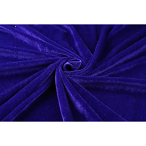 OurLore Unisex Full Length Hooded Robe Cloak Long Velvet Cape Cosplay Costume 59 inch(Blue)