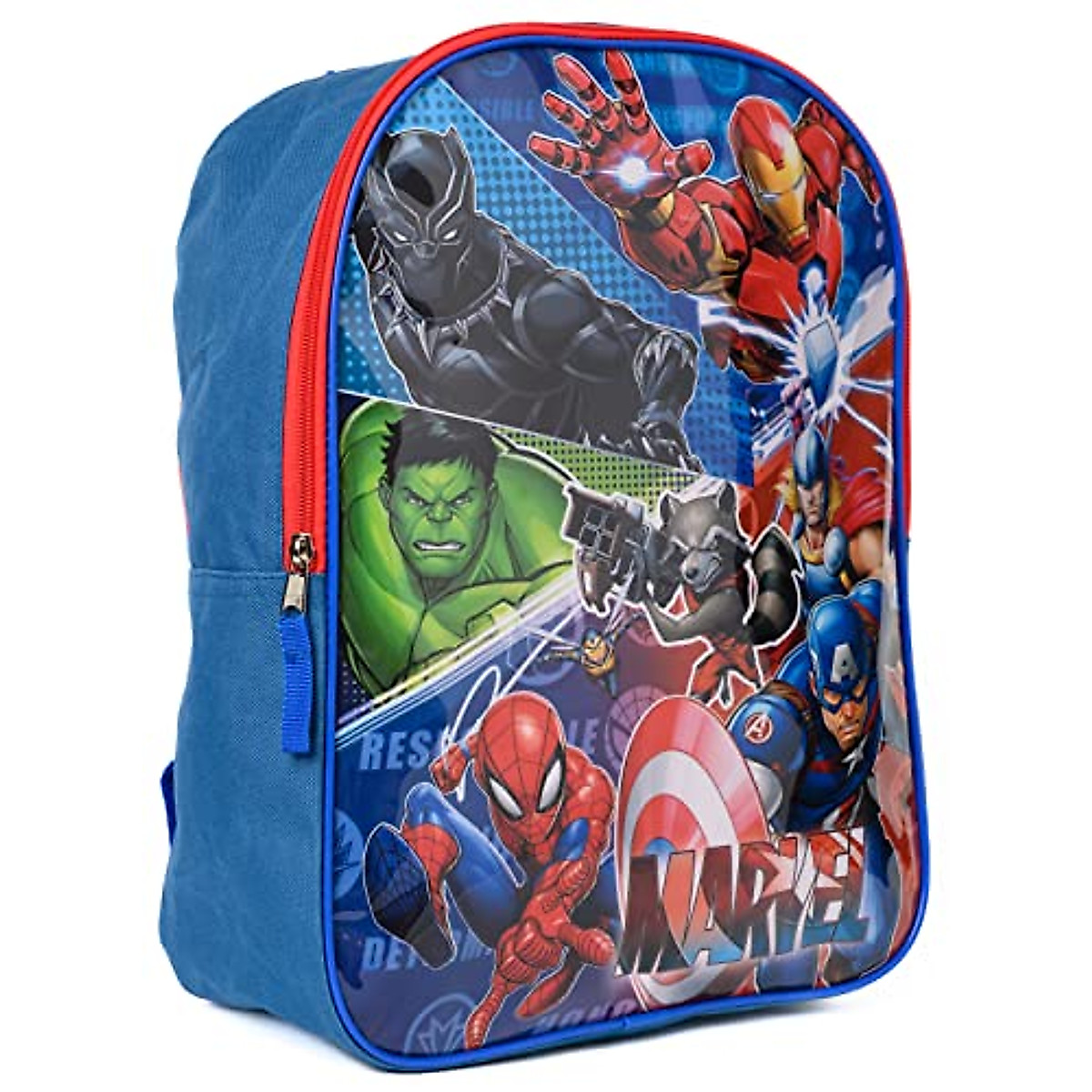 Marvel 15" Backpack Avengers Spider-Man Iron Man Black Panther Thor Hulk