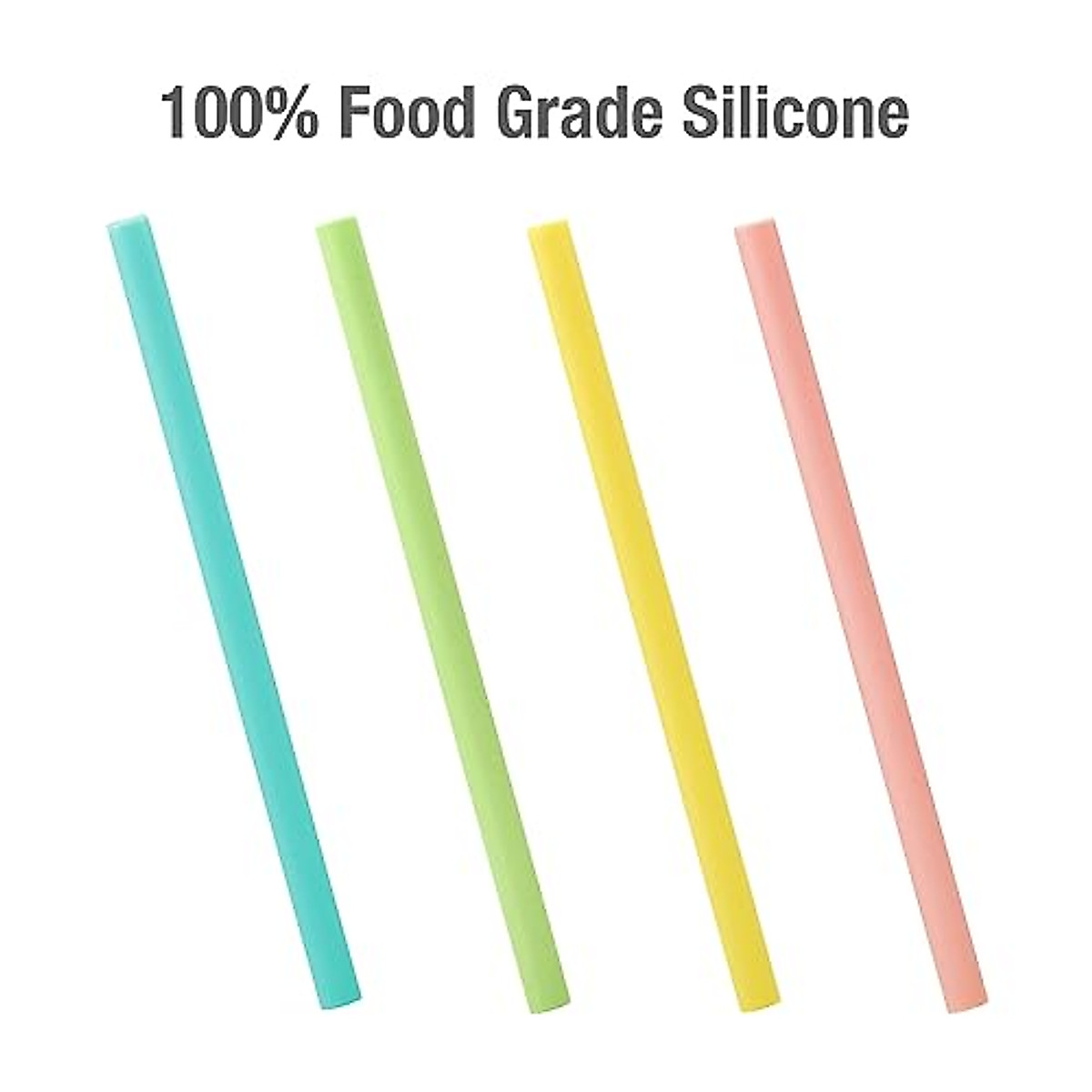 PandaEar Kids & Toddler Glass Cups, 4 Pack Glass Mason Jar Cups 8.45 oz with Silicone Sleeves & Straws, Toddler Spill-Proof Smoothie & Snack Cups