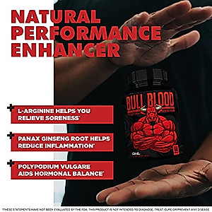 Osyris Nutrition Lab Bull Blood Testosterone Booster for Men - Men’s Best High Potency Endurance - Strength & Test Booster - 60 Ct