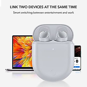 Xiaomi Redmi Buds 3 Pro True Wireless Airdots in-Ear Earbuds 35dB Smart Noise Cancellation, 28 Hour Battery Life,Dual-Device Connectivity,Wireless Charging 10min Charge use 3h,Dual Transparency Mode