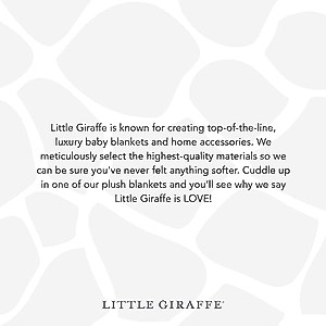 Little Giraffe Baby Blanket - Chenille Soft Blanket with Satin Trim - Baby Stroller Blanket - Newborn Baby Essentials & Baby Gifts - 29x35 - Lavender