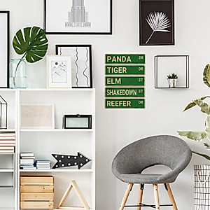 fuxinglin Pizza BLVD Street Sign, Pizza Sign Pizza Decor Pizza Lover Gift, Funny Wall Decor for Home/Garden/Kitchen, Quality Metal Signs 16x4 Inch