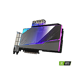 GIGABYTE AORUS GeForce RTX 3080 Ti Xtreme WATERFORCE WB 12G Graphics Card, Waterforce Water Block Cooling System, 12GB 384-bit GDDR6X, GV-N308TAORUSX WB-12GD Video Card