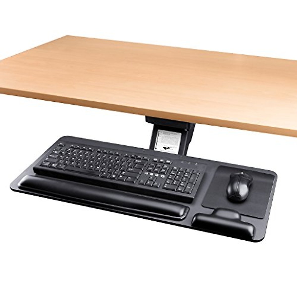 Adjustable Keyboard Tray Ergonomic Design Standard Under Desk Platform Large Space Track CARTMAY