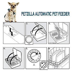 Petzilla Automatic Pet Feeder for Dogs and Cats (1 Bowl)
