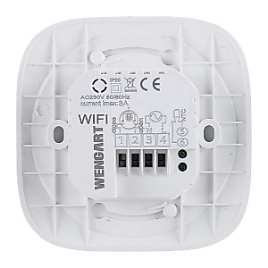 Wengart WiFi Smart Thermostat WG316,Heat Only AC90-240V Max3A 2.4GHz Wi-Fi APP TUYA for Radiant Floor Heating,Compatible with Alexa Echo/Google Home