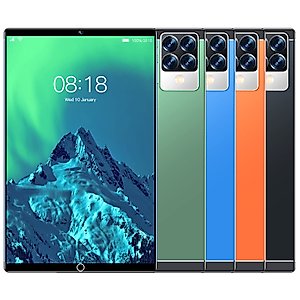 Upgraded 10.1 Inch Ultra-Thin HD Tablet,2G+16G Call Game Dual Camera HD Display,Supports SIM Dual Card Communication, Language Voice Learning Game Office Tablet (Black)