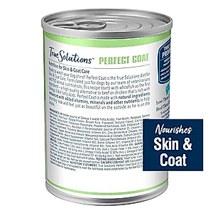 Blue Buffalo True Solutions Skin & Coat Care Adult Wet Dog Food, Made with Natural Ingredients and Wholesome Grains, Whitefish, 12.5-oz. Cans (12 Count)