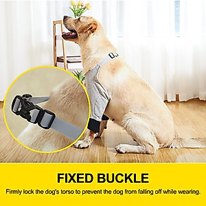 DONGKER Dog Recovery Sleeve,Elastic Dog Front Leg Brace with Adjustable Buckle & Soft Padded for Dog Knee After Surgery Wear