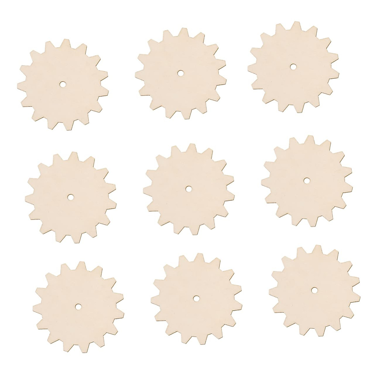 Homoyoyo 30 Pcs Wood Slice Unfinished Wood Cutout Wood Embellishment Wood Circles for Crafts Unfinished Wood Ornaments Nativity Crafts Wood Gifts Wood Cutouts Wooden Graffiti Confetti