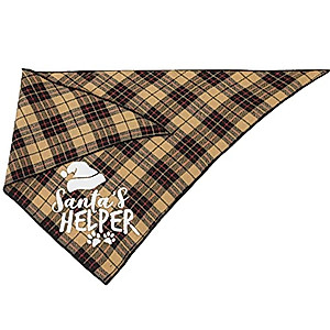 Set of 2 Dog Christmas Bandanas Xmas Bandanas for Cat Triangle Small Medium Large Dog Scarf Pet Bibs