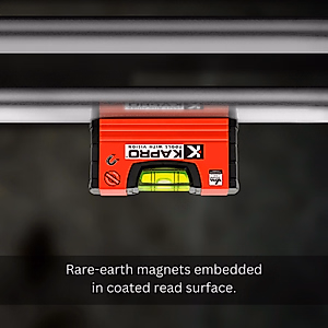 Kapro Set Legend Try with Mitre Square with Stainless Steel Blade & Handy Pocket Level - 4"