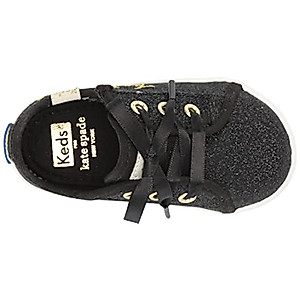 Keds Baby Kickstart Crib Sneaker, Black, 3 US Unisex Infant