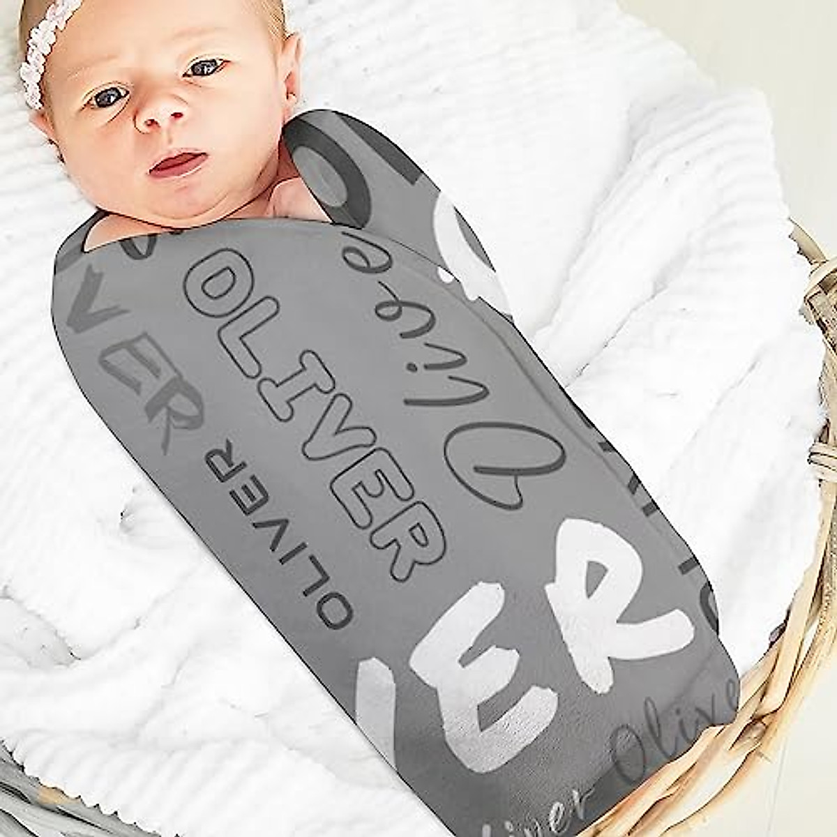 Purefly Personalized Blankets for Kids Custom Baby Blanket with Name for Girls Boys Customized Baby Name Blanket Receiving Blanket for Newborn Toddler Personalized Gifts for Birthday Christmas